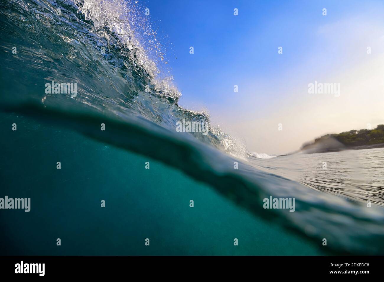 Blue splashing wave of Arabian Sea Stock Photo - Alamy