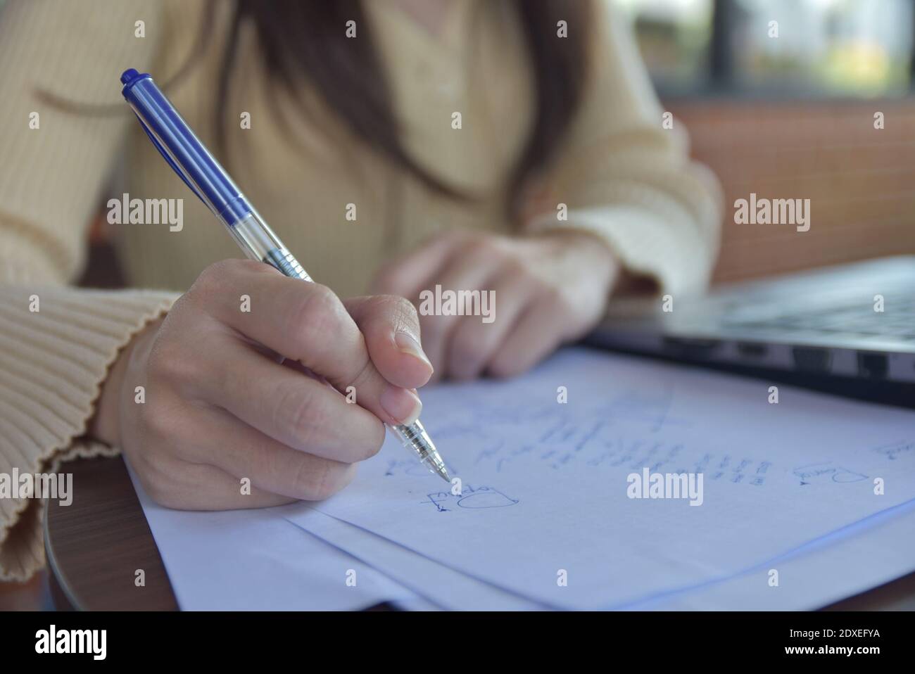 Drawing with signature hi-res stock photography and images - Alamy