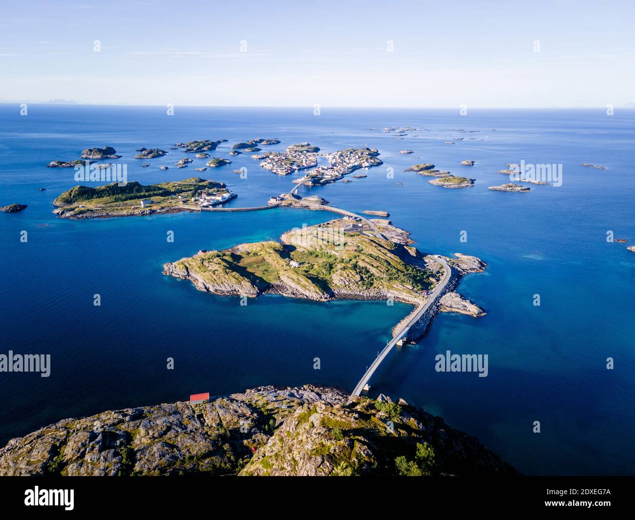 Bridge connecting islands festvagstinden hi-res stock photography and ...