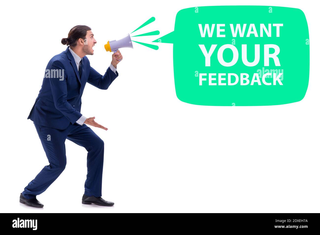 Concept of receiving feedback from the customers Stock Photo - Alamy