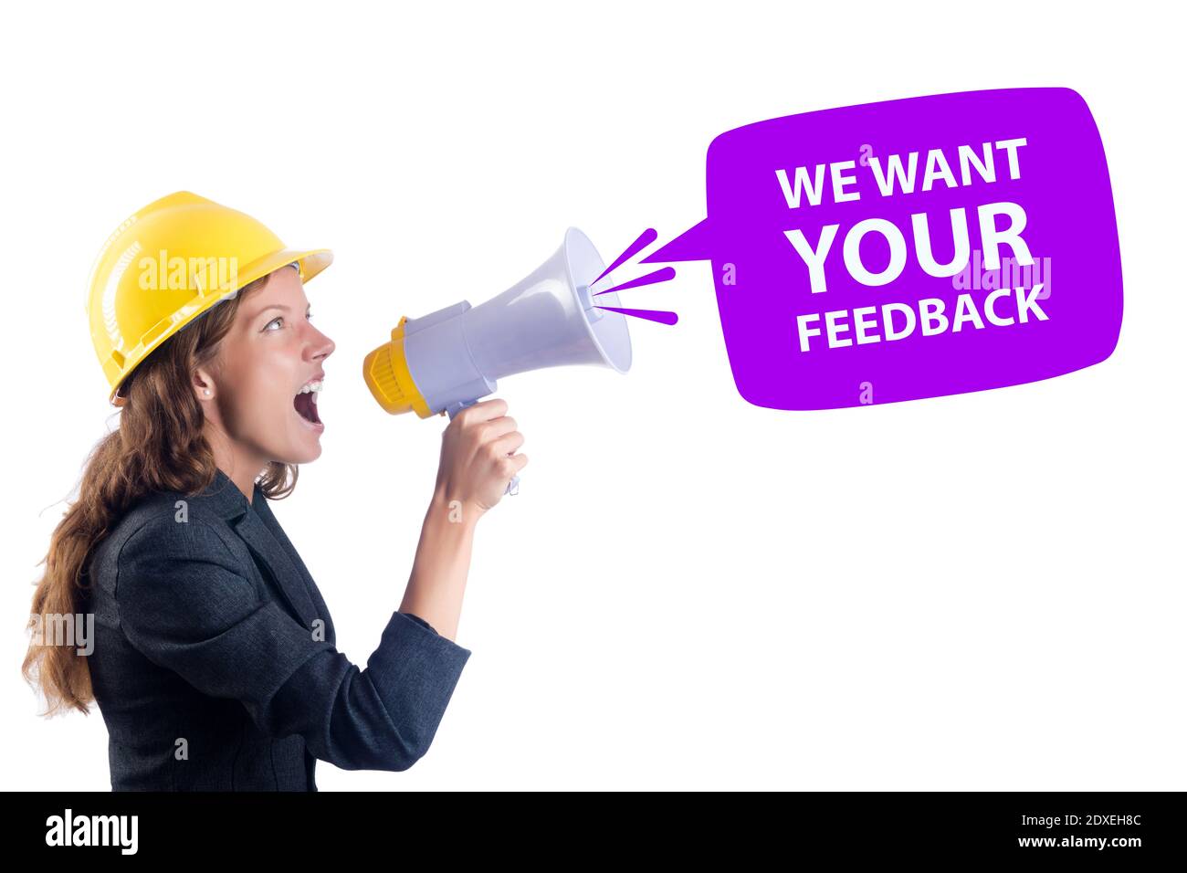 Concept of receiving feedback from the customers Stock Photo - Alamy