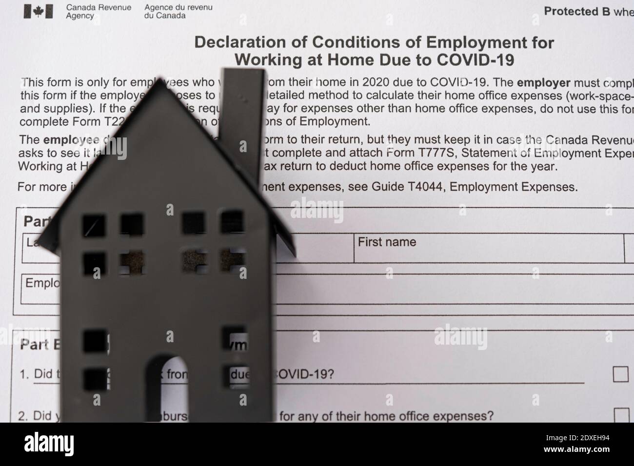 Canadian Work from home tax forms to claim homes expenses during covid ...