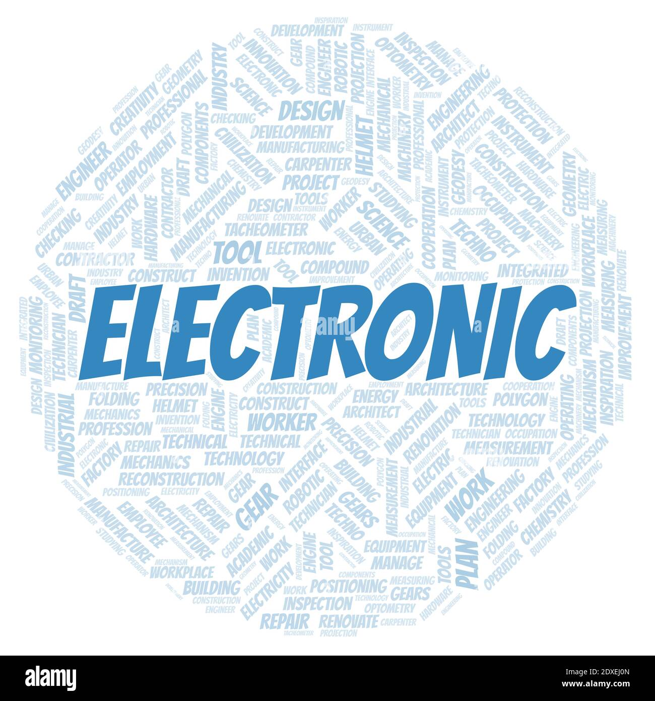 Electronic typography word cloud hi-res stock photography and images ...