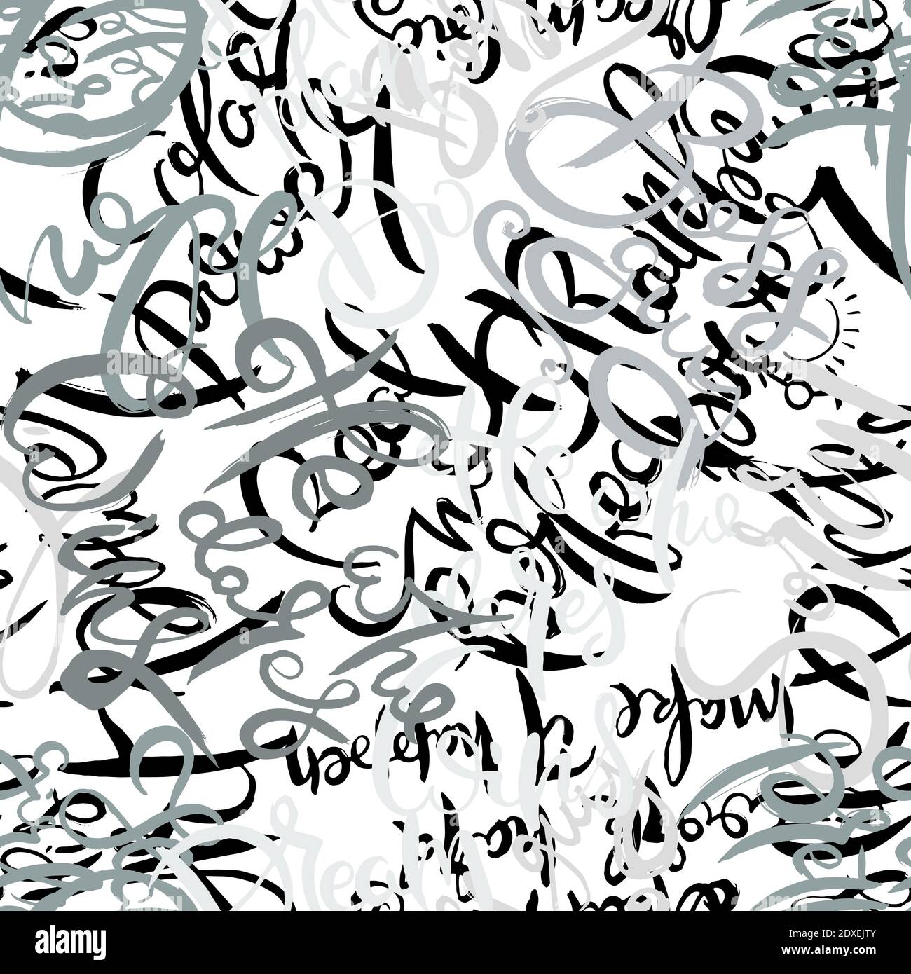 Graffiti background seamless pattern. Hand style tagging. Vandal vector ...