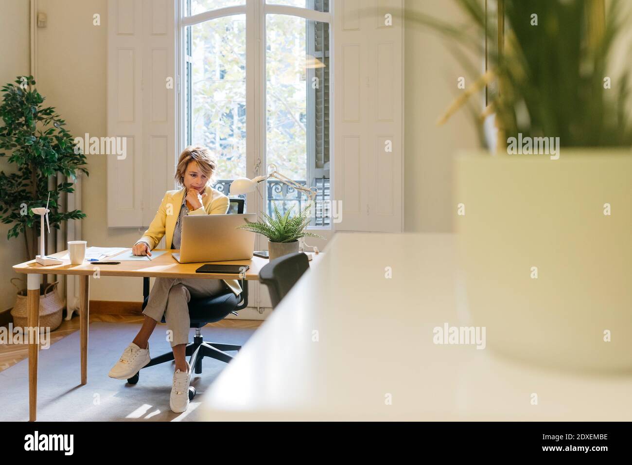 Engineer working laptop in office hi-res stock photography and images ...