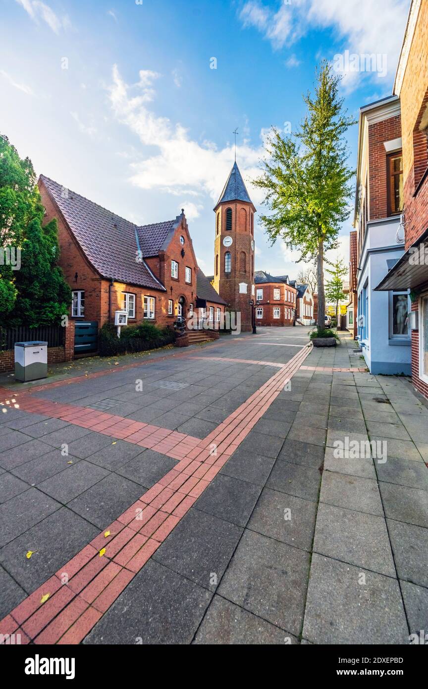 Small town buildings Stock Photo - Alamy