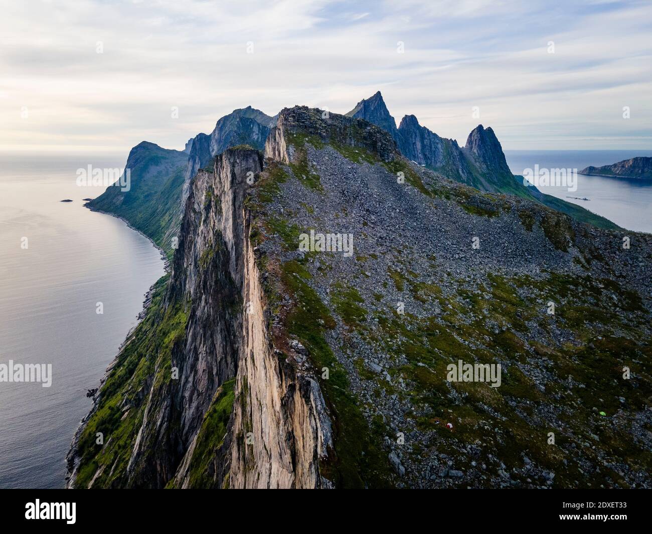 Aerial view segla mountain hi-res stock photography and images - Alamy