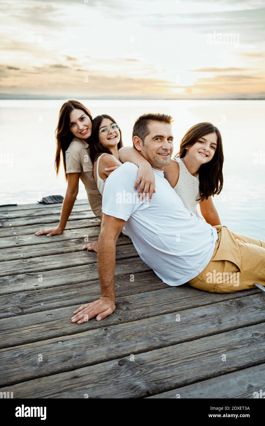 Happy family three against hi-res stock photography and images - Alamy
