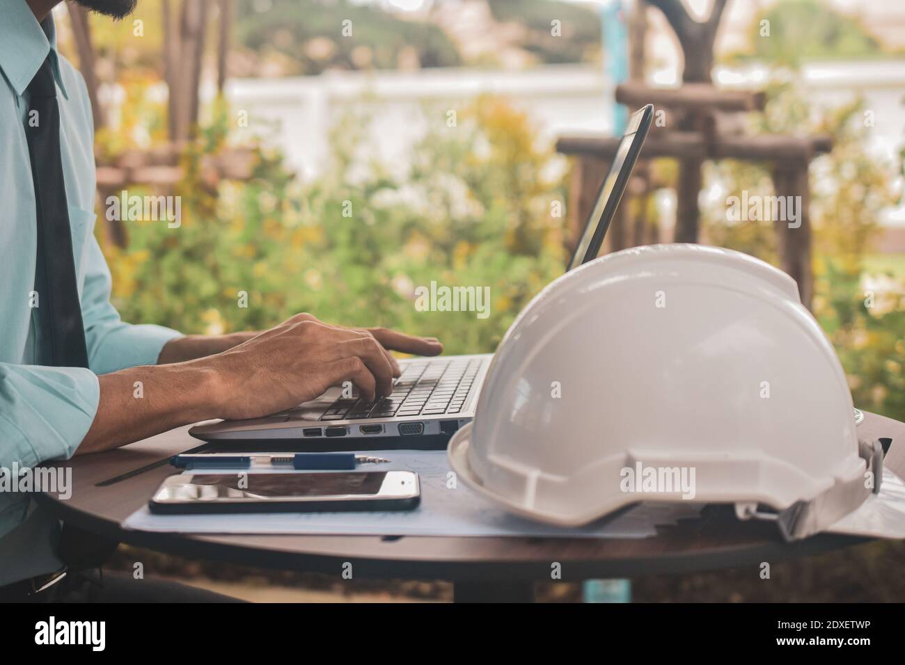 Engineering using computer working check building construction by ...