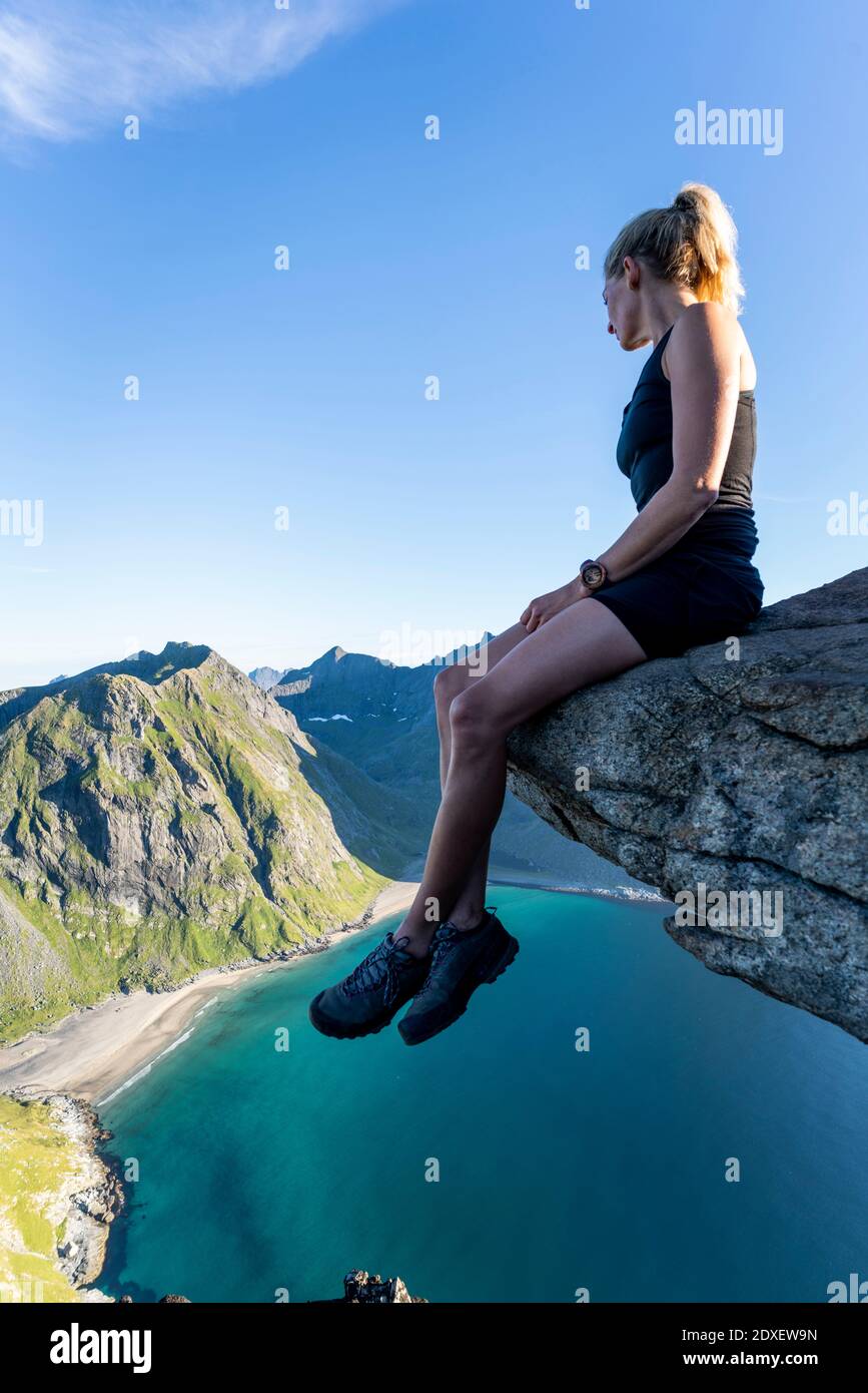 Explorer looking view sitting mounta ryten hi-res stock photography and ...
