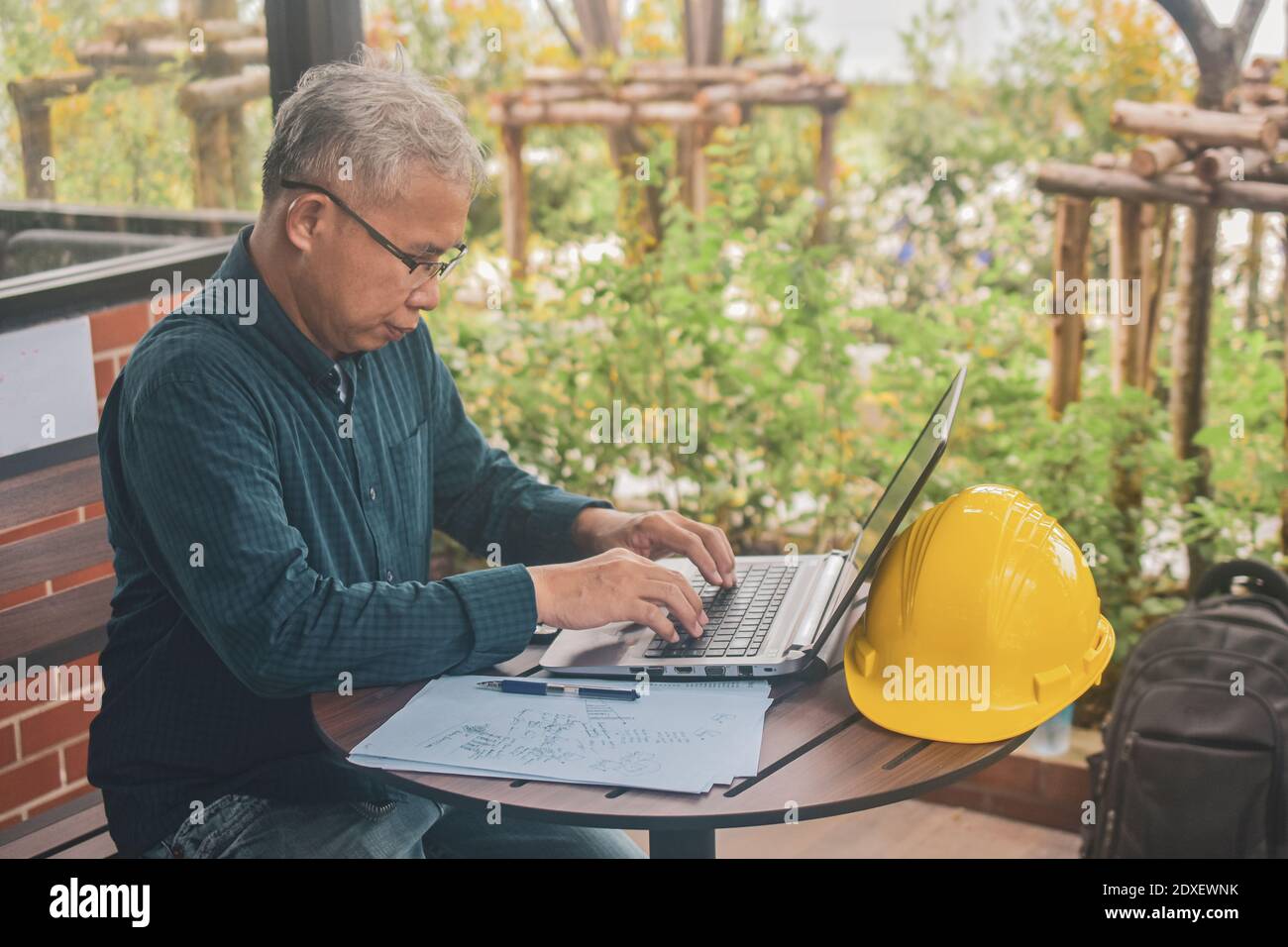 Engineering using computer working check building construction by ...