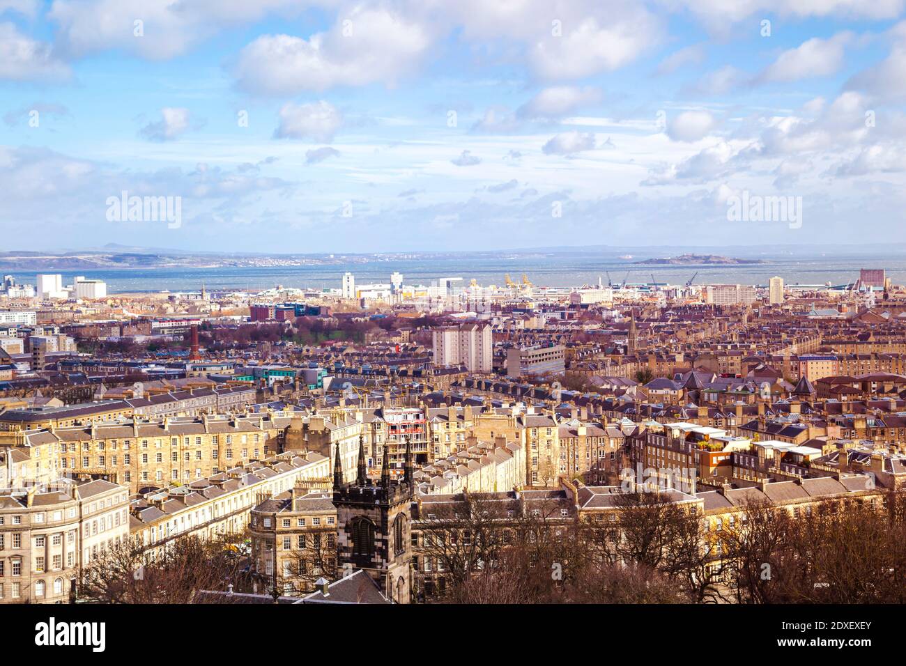 Aerial cityscape scotland hi-res stock photography and images - Alamy