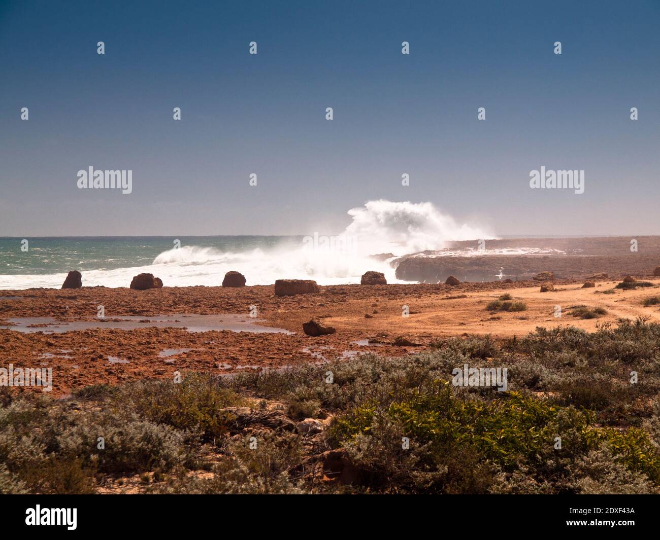 The Blowholes at Point Quobba on the Gascoyne Coast north of Carnarvon ...