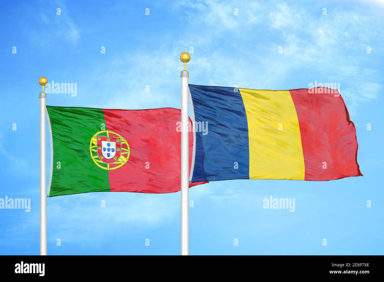 Portugal chad flag hi-res stock photography and images - Alamy