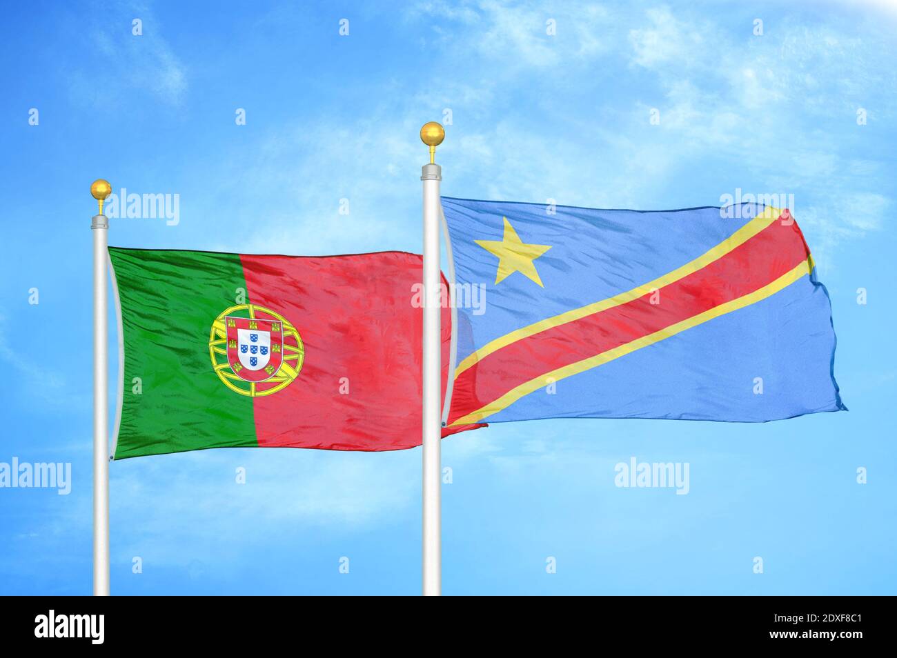 Congo portugal flag hi-res stock photography and images - Alamy