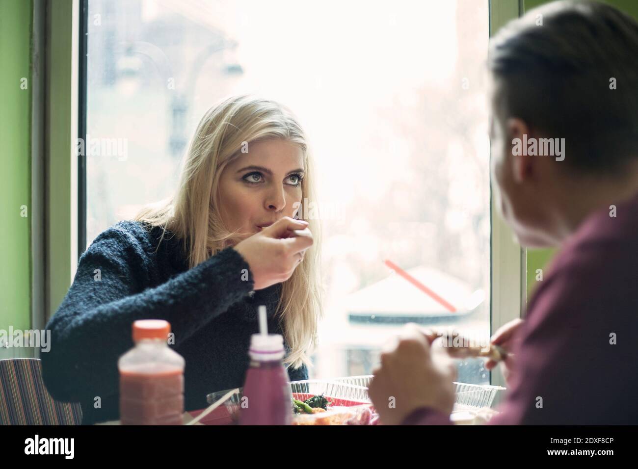 Young man beautiful girlfriend having hi-res stock photography and ...
