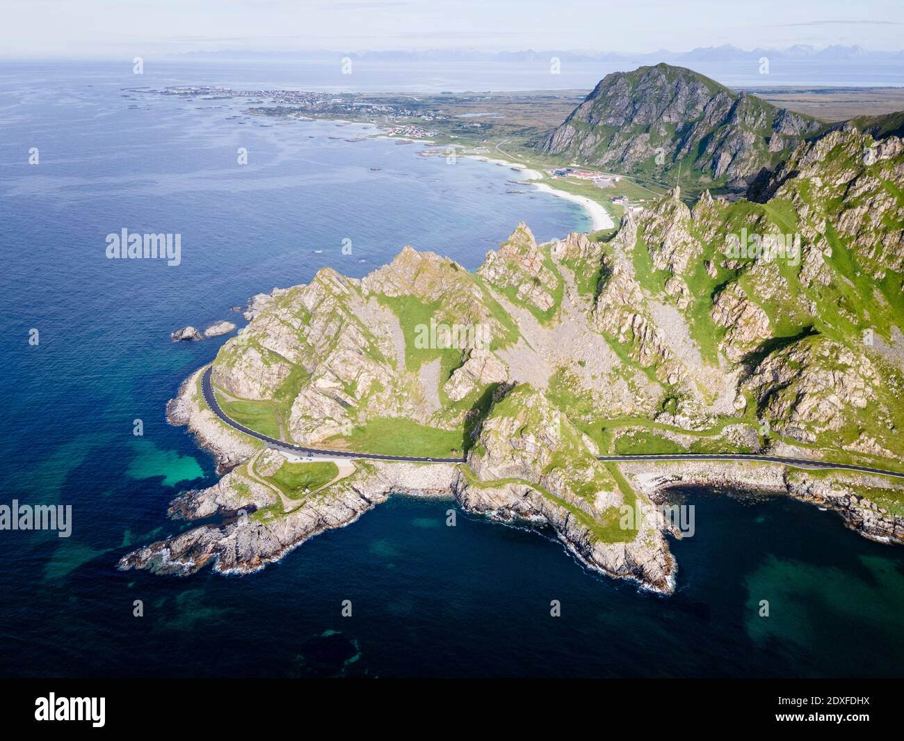Beautiful landscape by sea at Andoya, Norway Stock Photo - Alamy