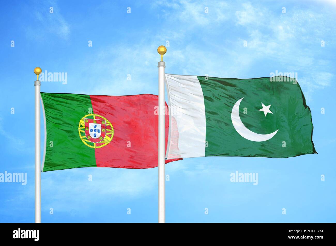 Pakistan portugal flag hi-res stock photography and images - Alamy