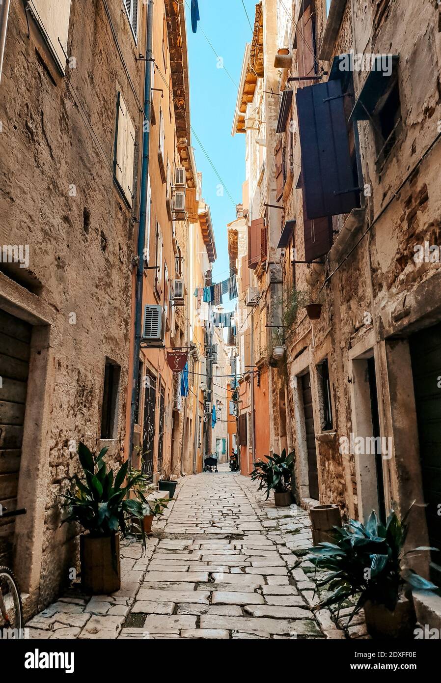 Alley alleyway back alley backstreet passageway hi-res stock ...