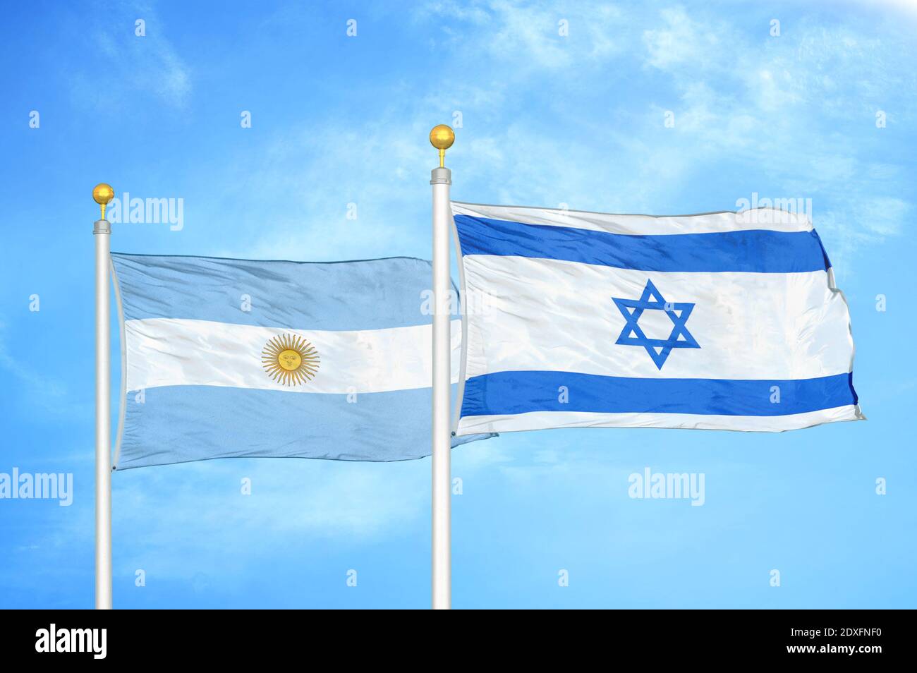 Argentina israel flag hi-res stock photography and images - Alamy