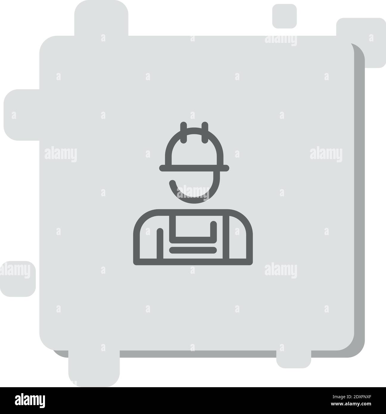 worker vector icon modern simple vector illustration Stock Vector Image ...