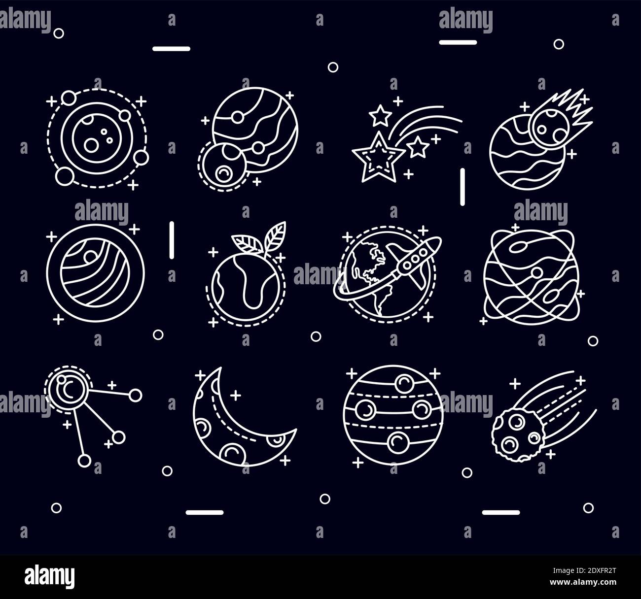 The seven planets Stock Vector Images - Alamy