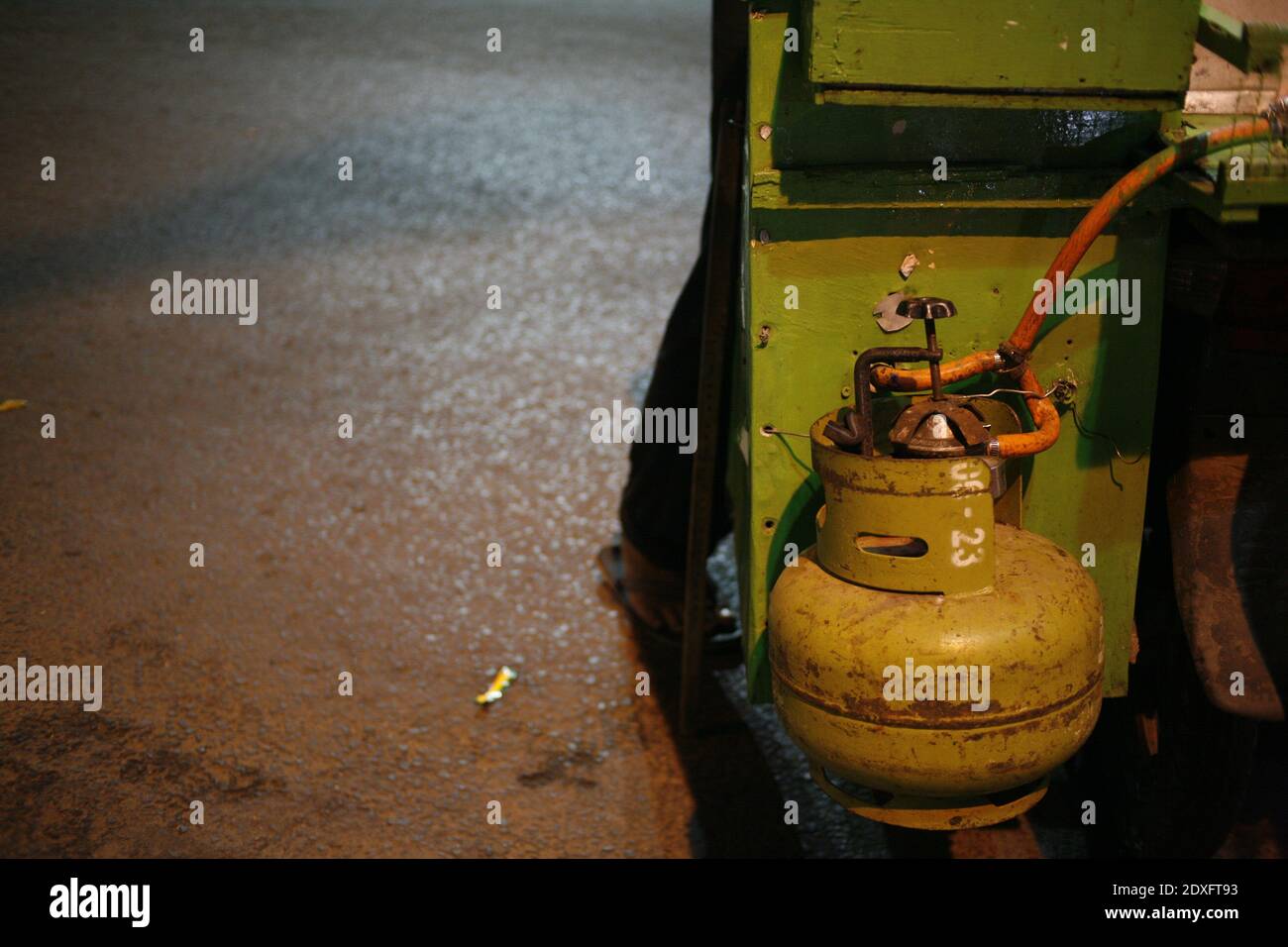 Old gas cylinders hi-res stock photography and images - Alamy