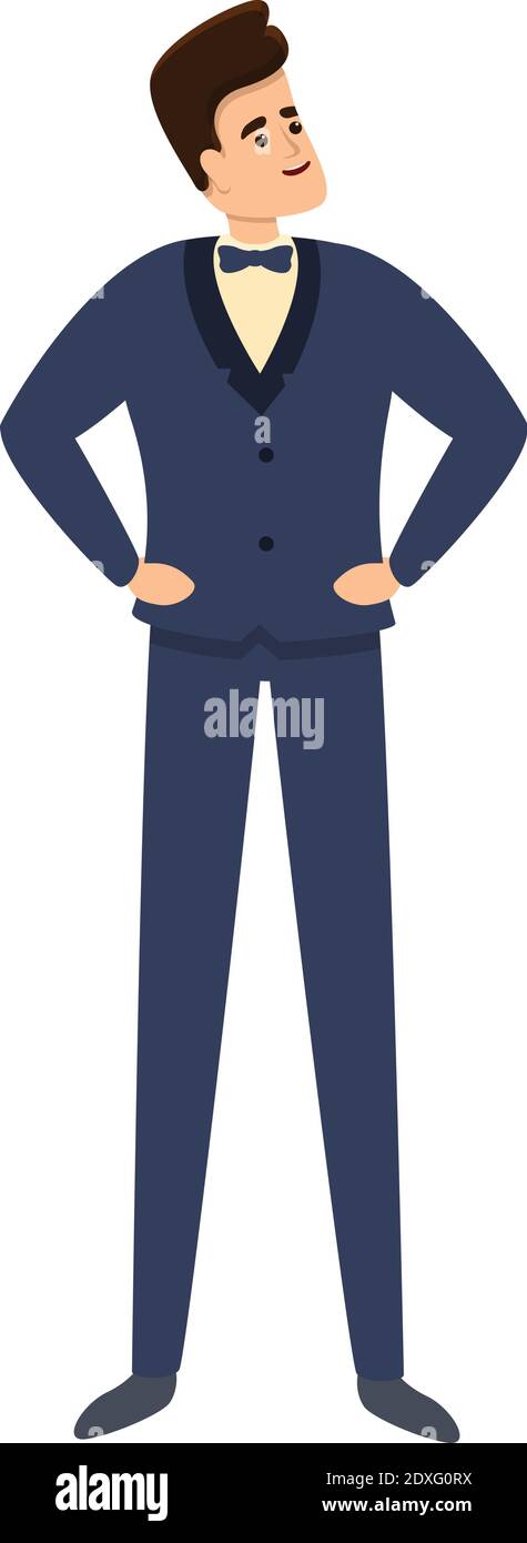 Successful businessman elegant icon. Cartoon of successful businessman ...