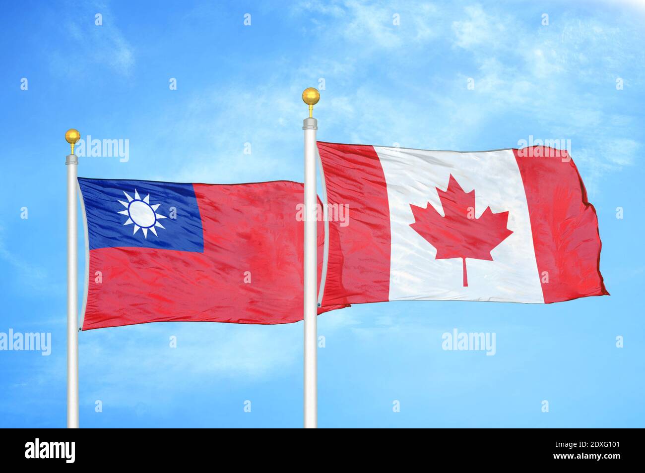 Taiwan canada flag hi-res stock photography and images - Alamy