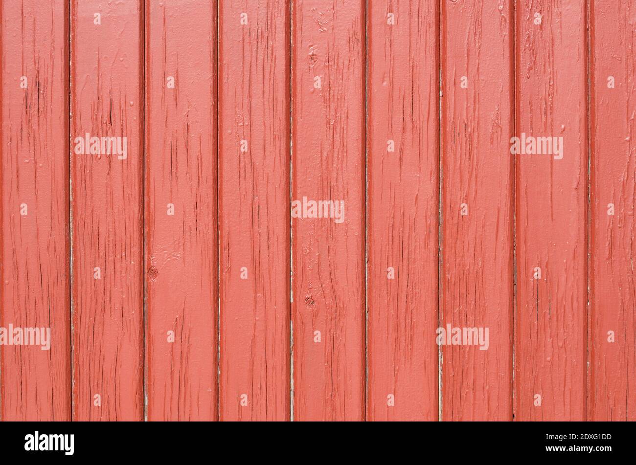 A red wooden boards, in vertical position, for valentine's day ...
