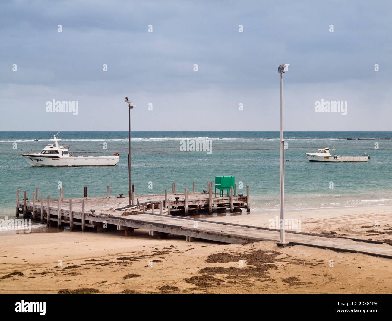 Fishing boats and pier, Port Gregory, Western Australia Stock Photo - Alamy