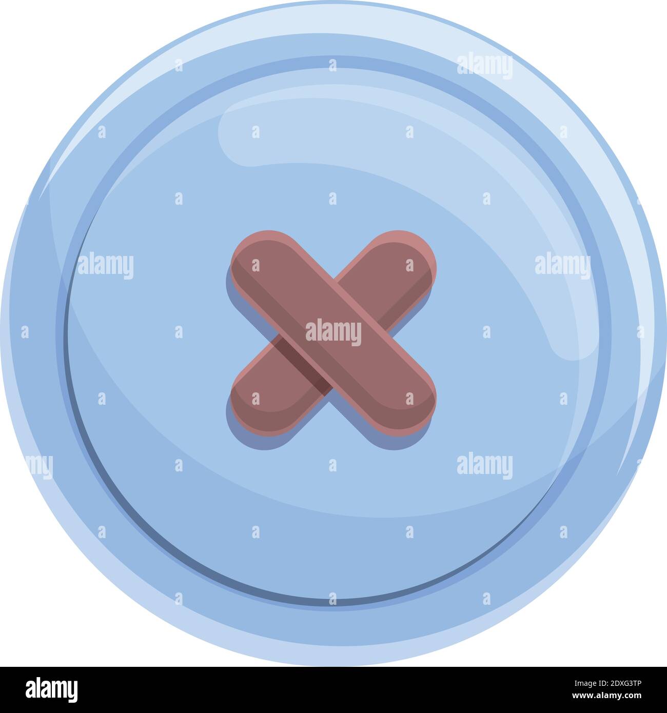 Sewing repair button icon. Cartoon of sewing repair button vector icon ...