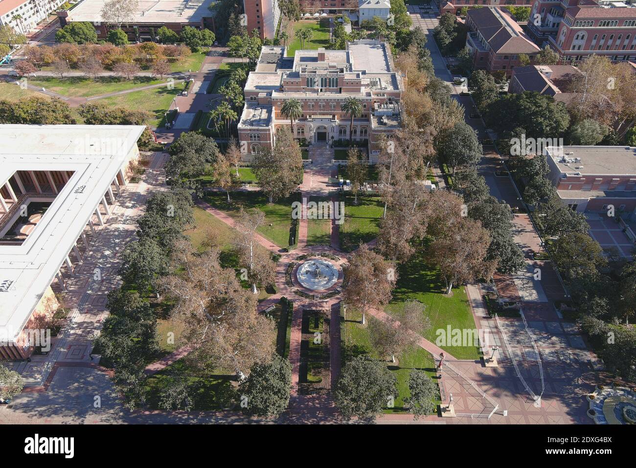 A general view of the Edward L. Doheny Jr. Memorial Library on the ...