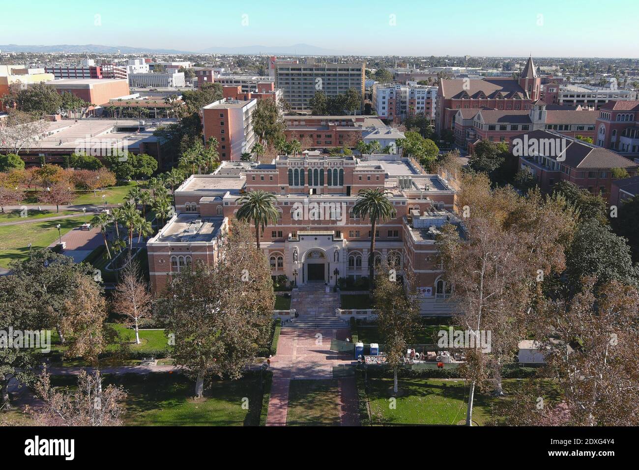 A general view of the Edward L. Doheny Jr. Memorial Library on the ...