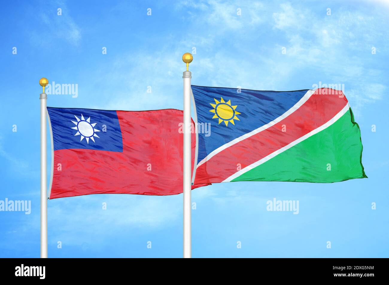 Waving namibian flag hi-res stock photography and images - Alamy