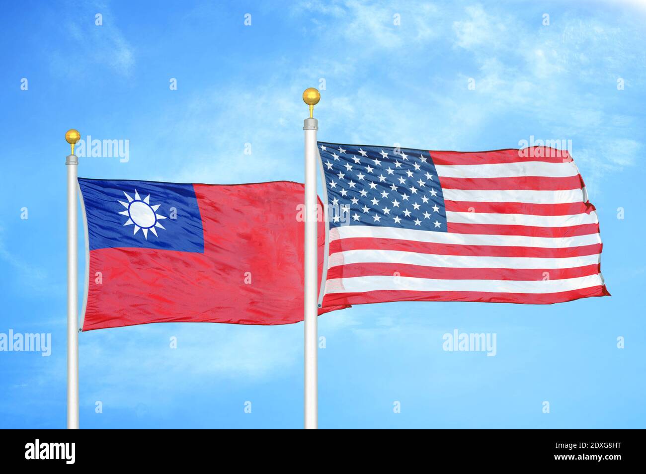 United states taiwan flag hi-res stock photography and images - Alamy