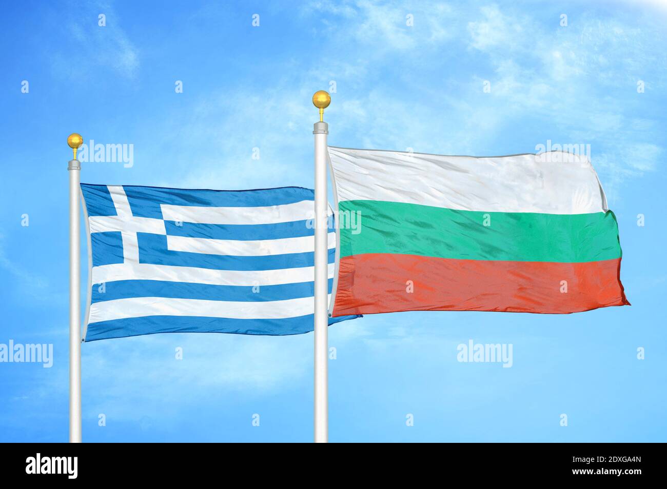 Greece bulgaria flag hi-res stock photography and images - Alamy