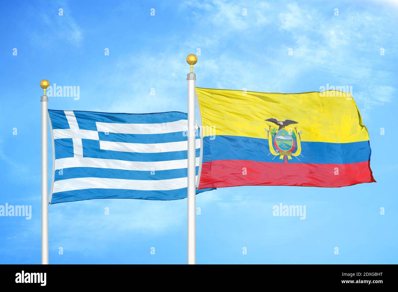Ecuador greek flag hi-res stock photography and images - Alamy