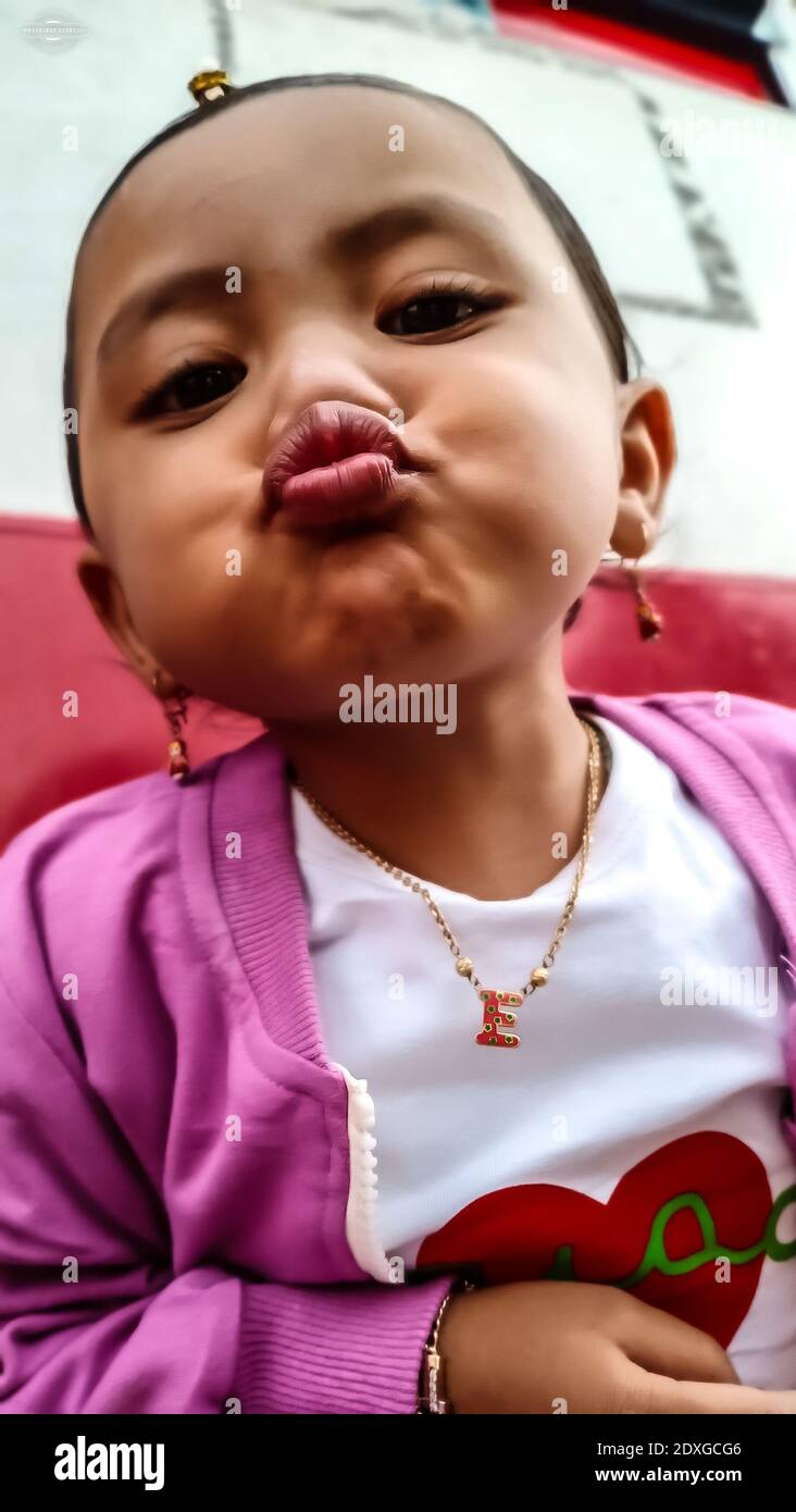 Close Up Girl Puckering Lips High Resolution Stock Photography and Images - Alamy