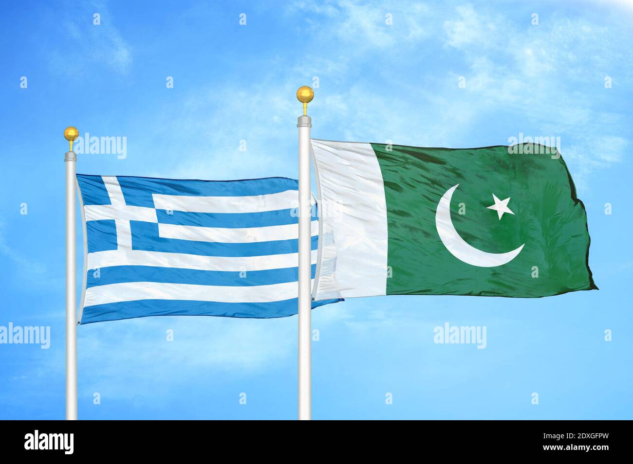 Greece pakistan flag hi-res stock photography and images - Alamy