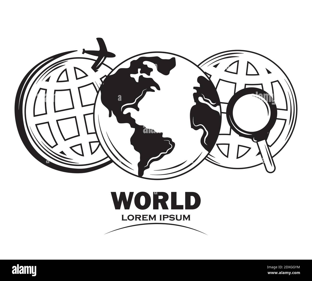 world map travel and connection design template vector illustration ...