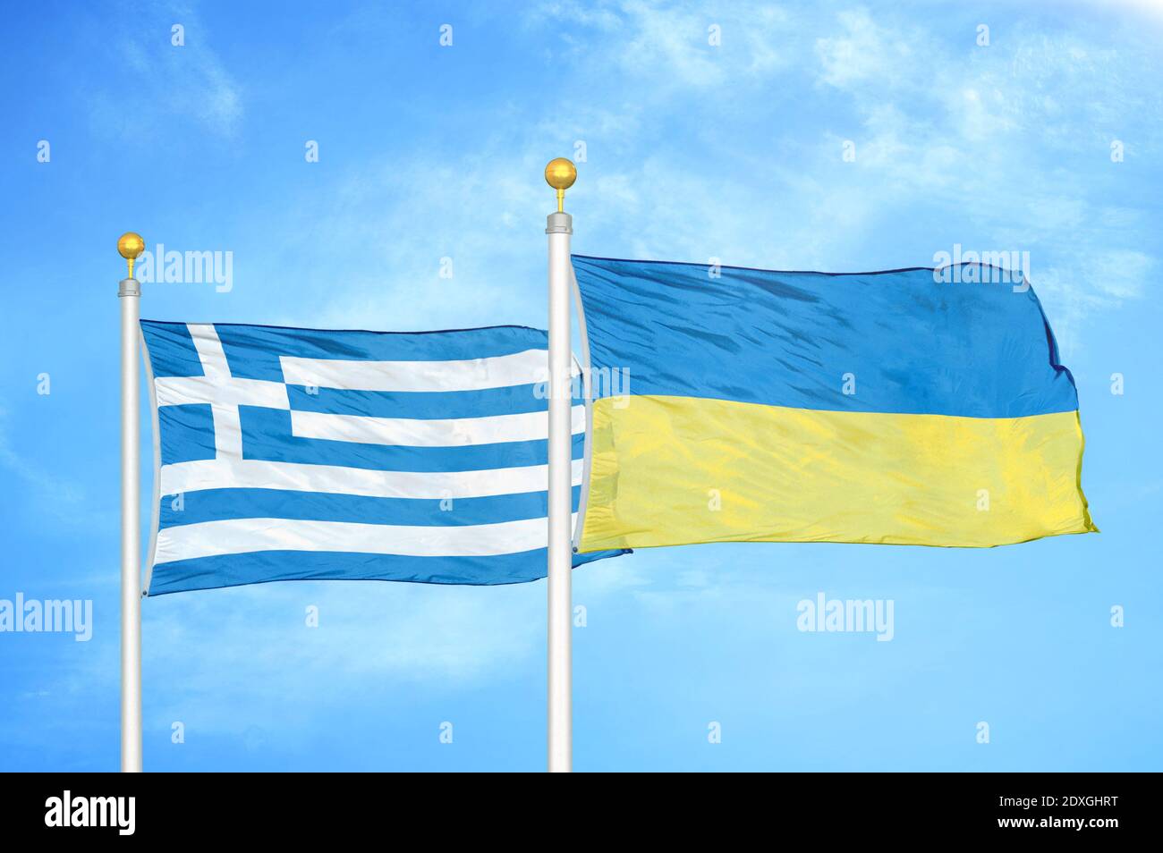 Greece ukraine flag hi-res stock photography and images - Alamy