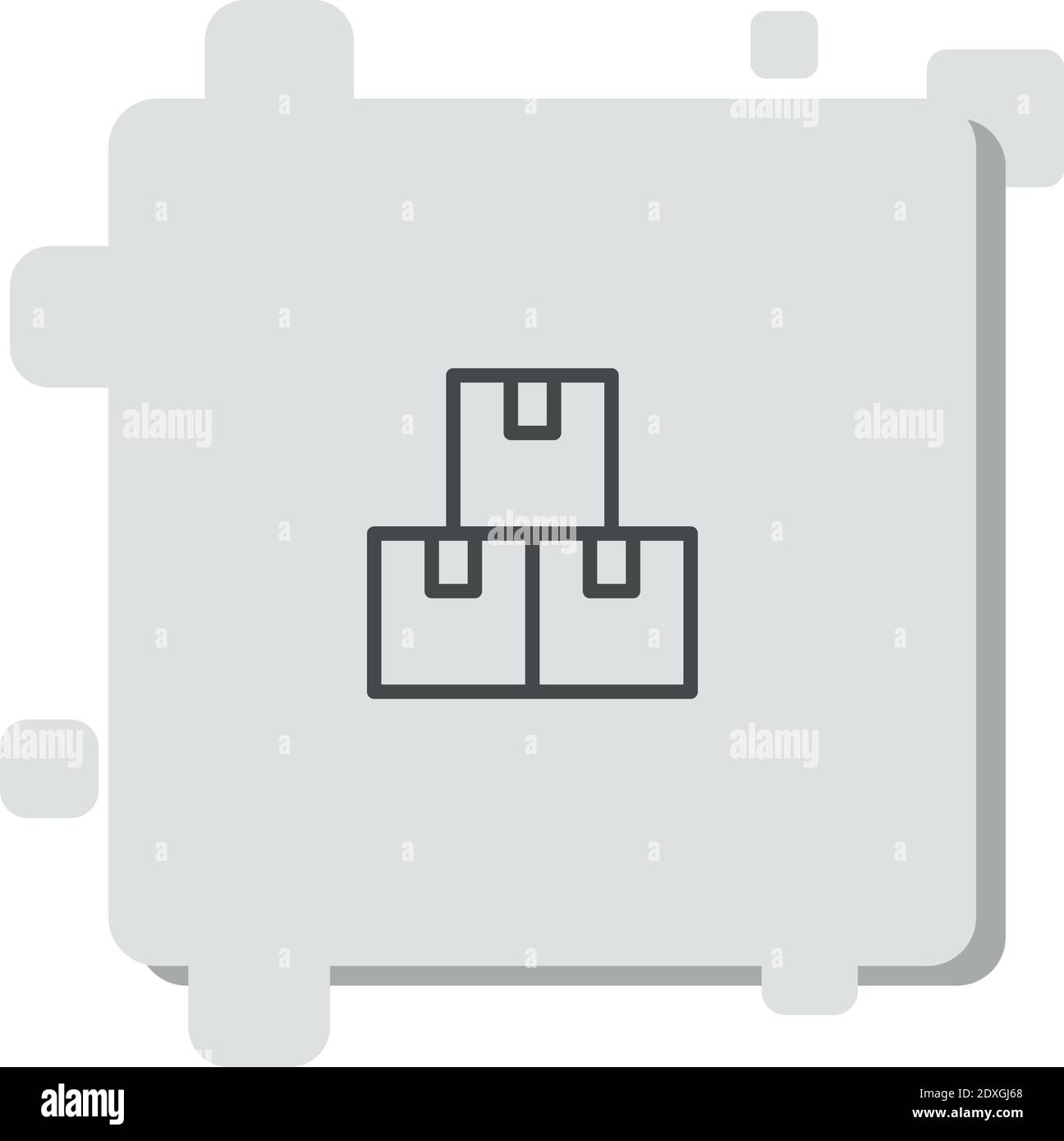 boxes vector icon modern simple vector illustration Stock Vector Image ...