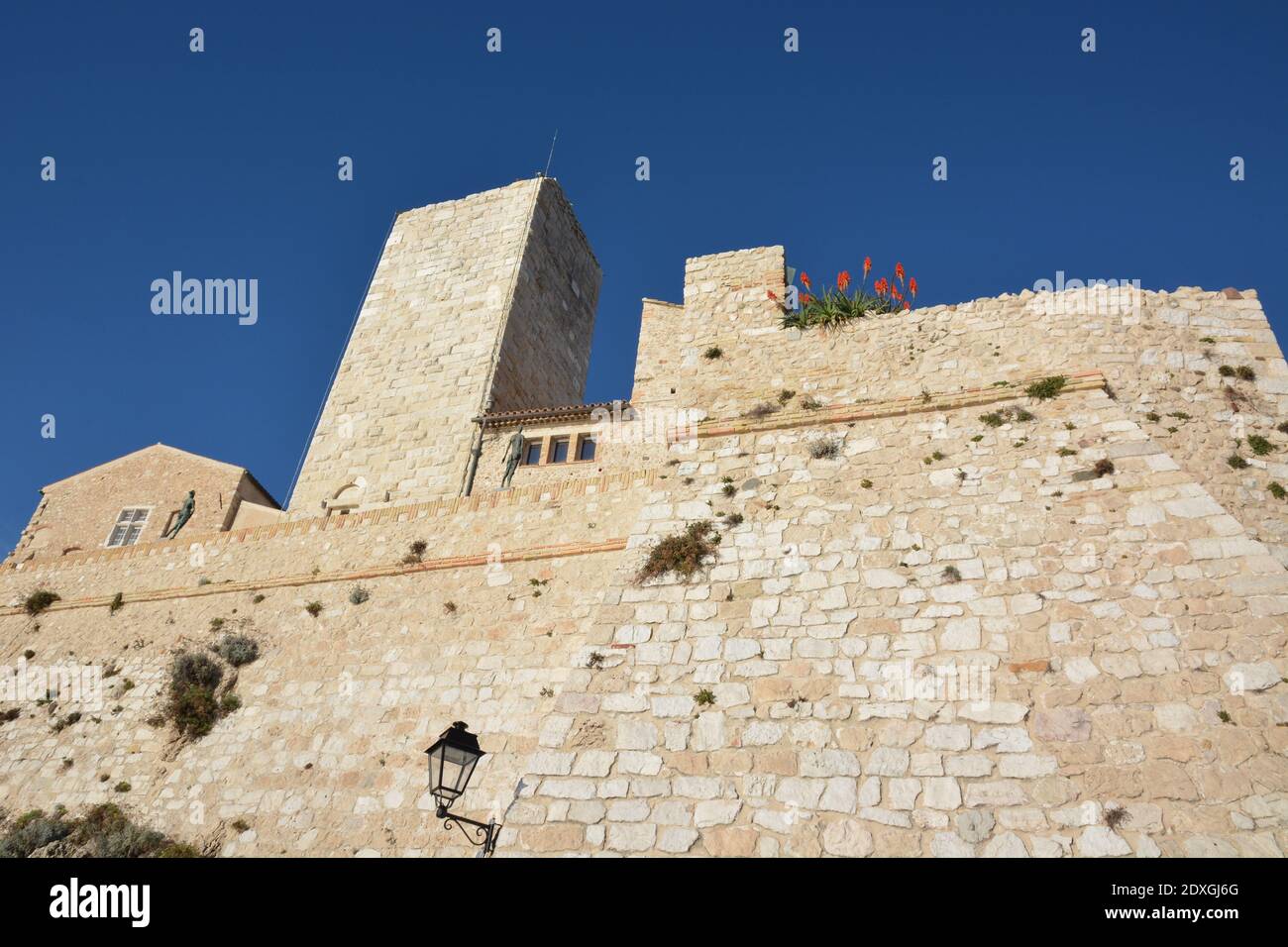 France, french riviera, Antibes, the Grimaldi castle shelters the ...