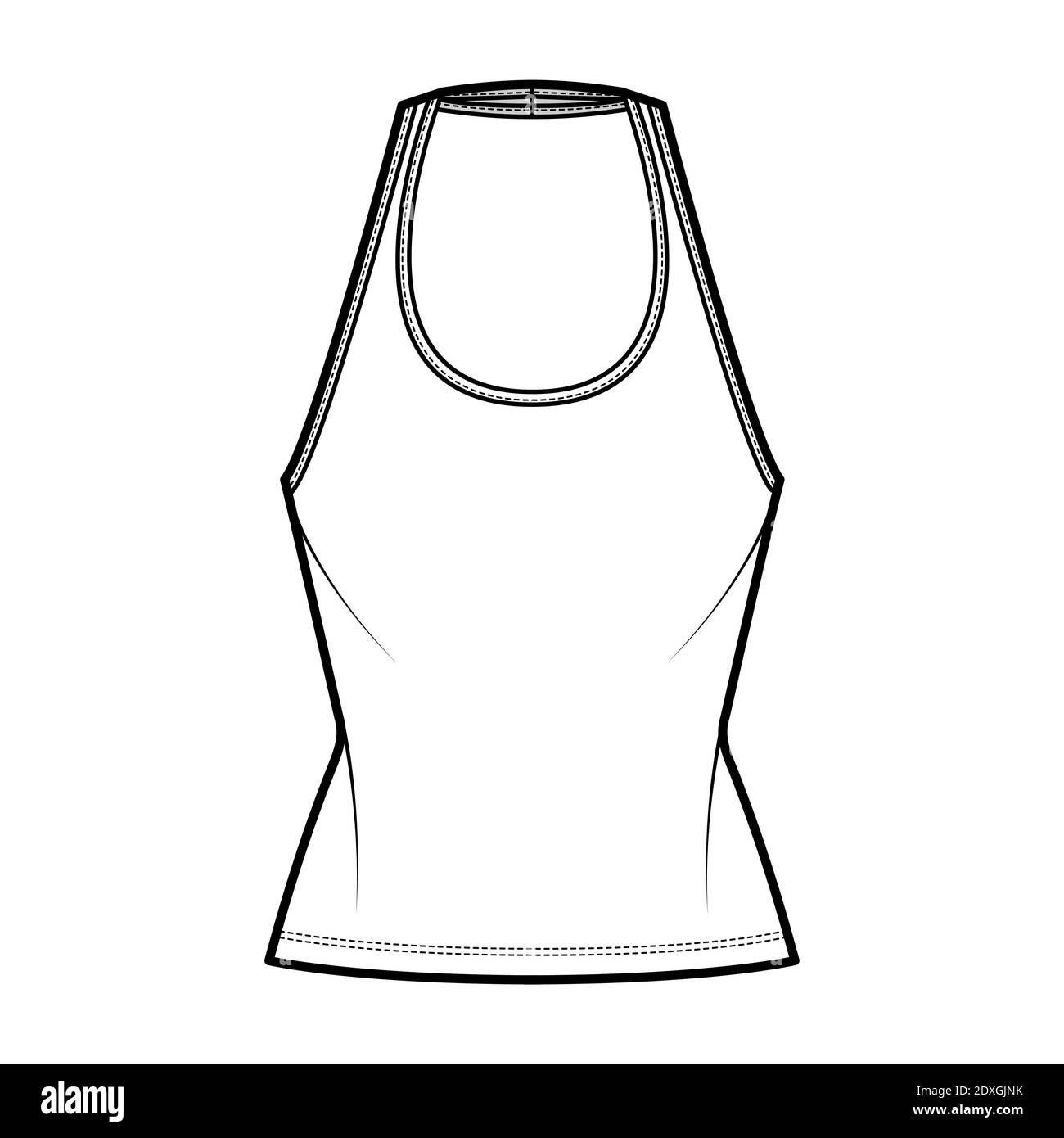 White halter top Stock Vector Images - Alamy