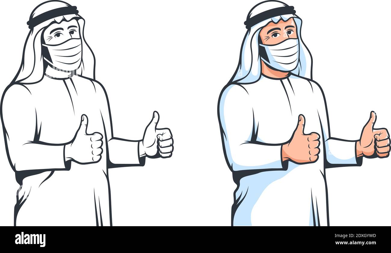 Medical arabic doctor man Stock Vector Images - Alamy