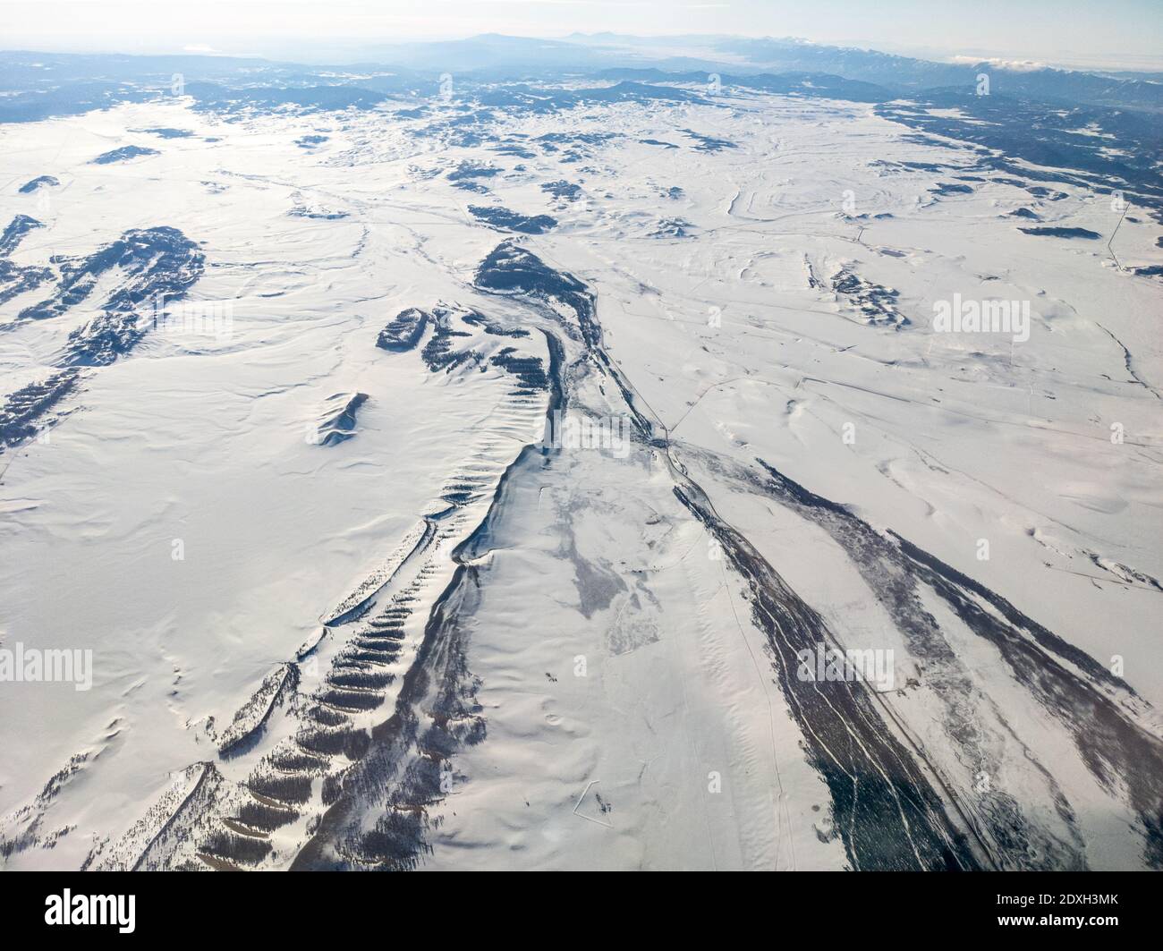 View of snowy landscape hi-res stock photography and images - Alamy