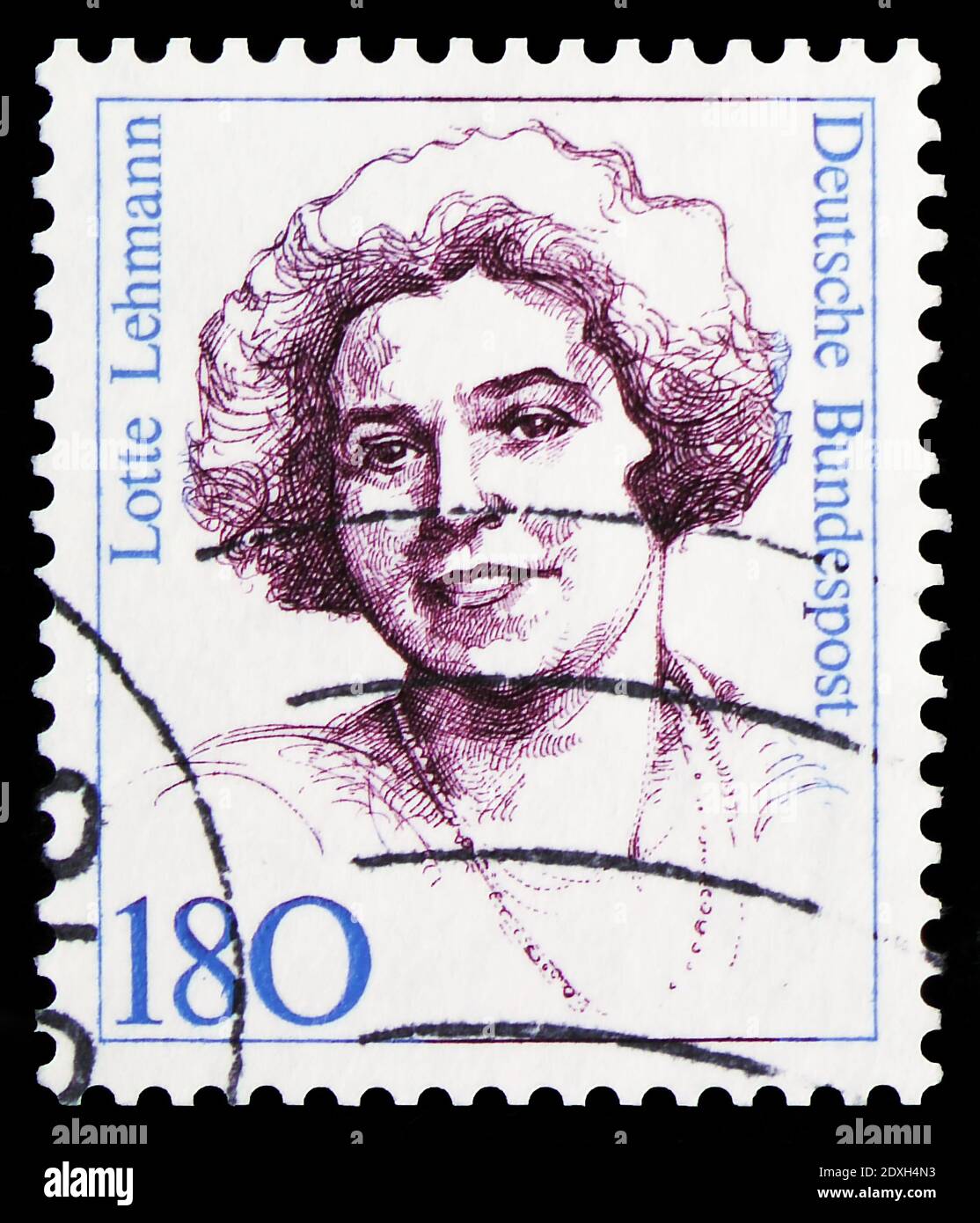 MOSCOW, RUSSIA - MARCH 30, 2019: A stamp printed in Germany, Federal ...