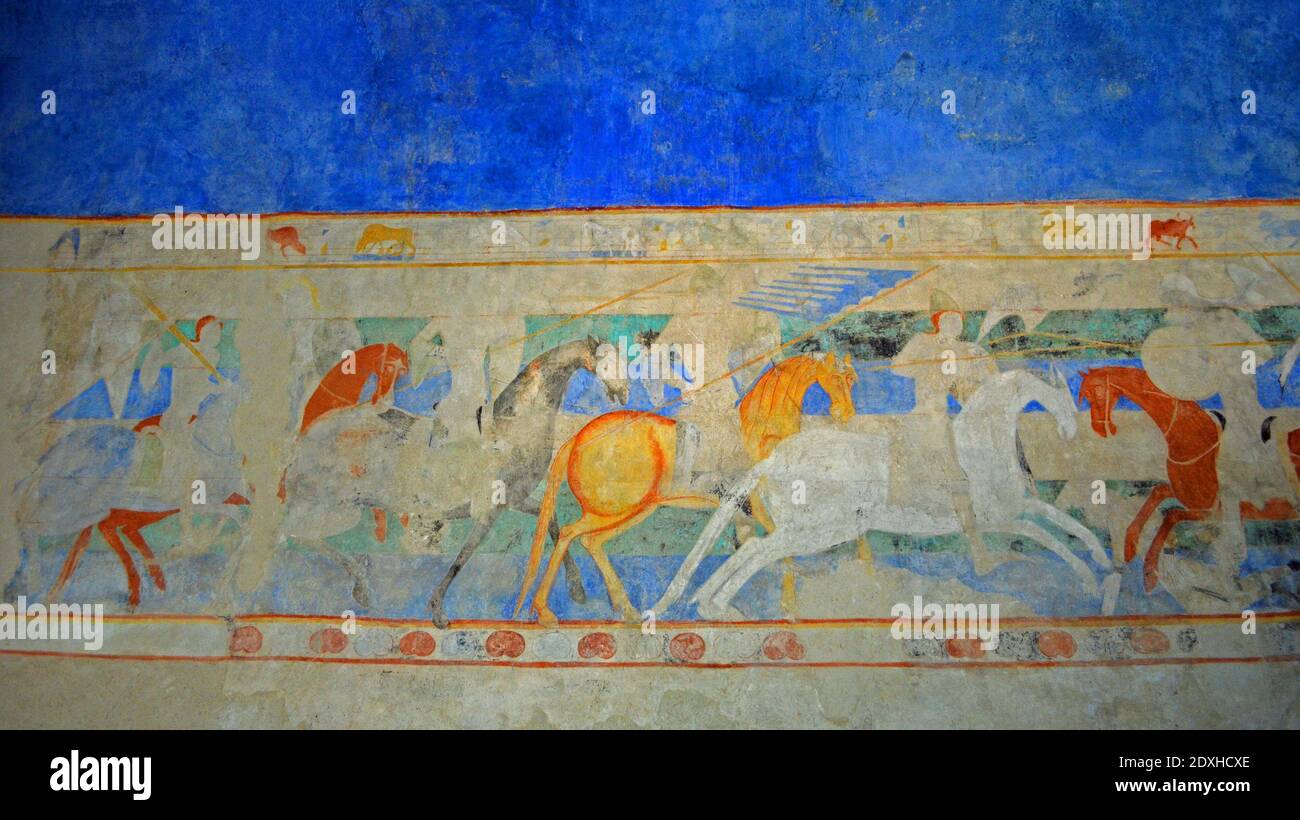 Battle painting 12th century hi-res stock photography and images - Alamy