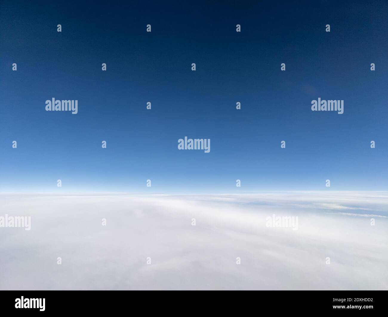Aerial view above layer of altostratus clouds Stock Photo - Alamy